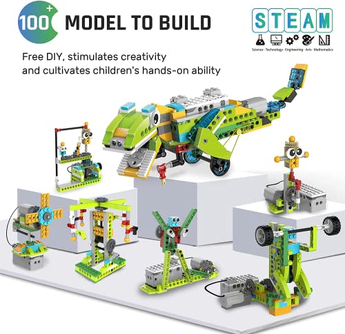 makerzoid Robot Master, 100 in 1 STEM Coding Robot for Kids 6+, 23 Video Courses in APP, Remote & APP Control Robot Toys, Robotics Kit, Programmable Educational Toy, Birthday Gift (Standard)