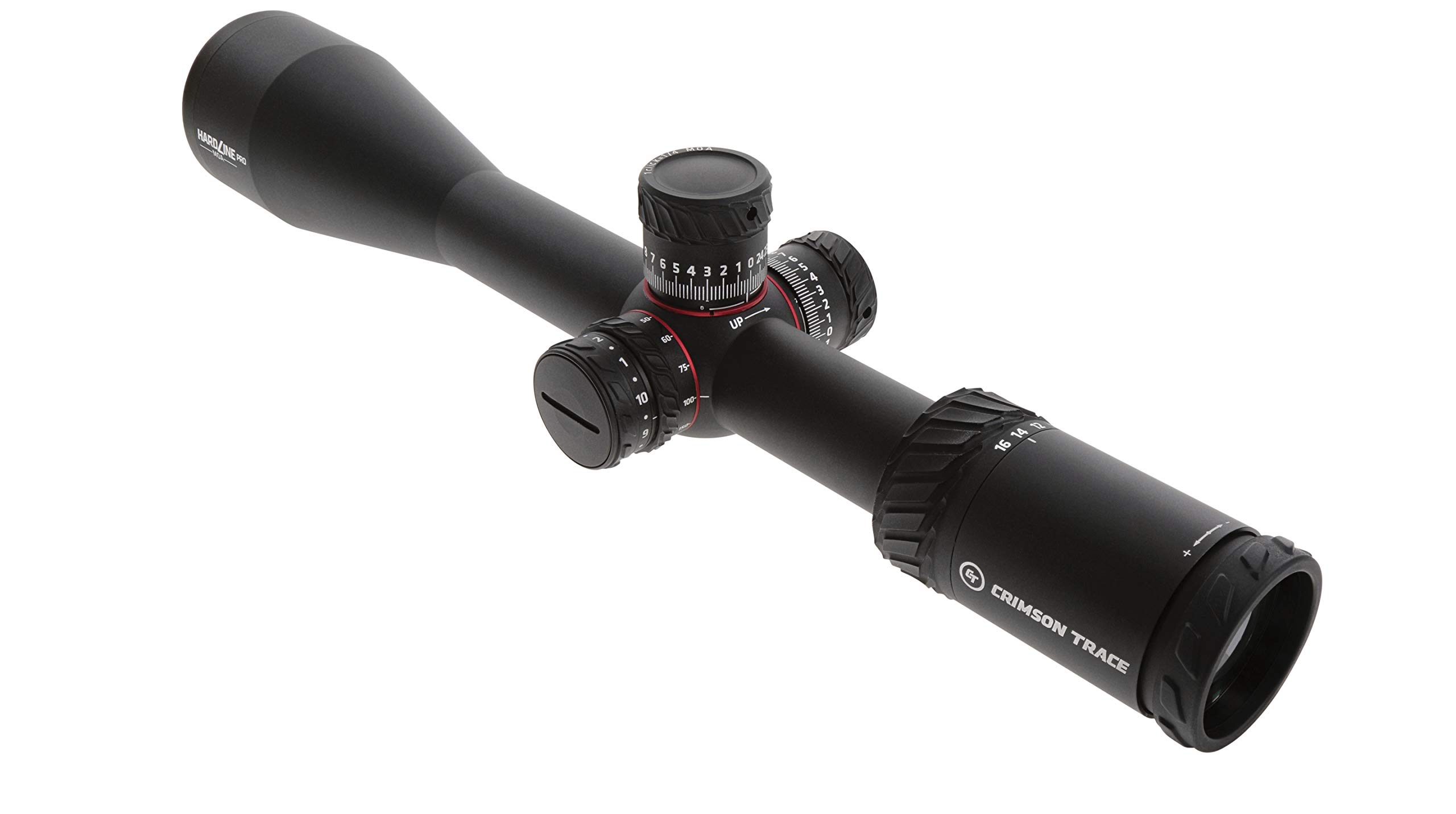 Crimson Trace Hardline Pro 4-16x50mm Riflescope with FFP, Illuminated MR1-MOA Reticle, Zero Stop, Lightweight Solid Construction, Scope Caps and Lens Cloth for Hunting, Shooting and Outdoor