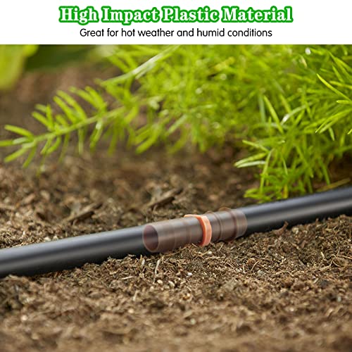 Gardrip 36 Pieces Drip Irrigation Kit:Drip Irrigation Parts for 1/2 Inch Drip Irrigation Tubing with 17mm 0.600" ID Drip Barbed Connectors Including 12 Couplings 10 Tees 6 Elbows 6 Plugs 2 Crosses