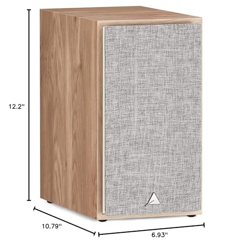 triangle - BOREA BR02 Hi-Fi Bookshelf Speakers - Power handling 80W - Output 89 dB/W/m - Versatile Music and Home Cinema - 176 x 310 x 274 mm - Light Oak (Pair)
