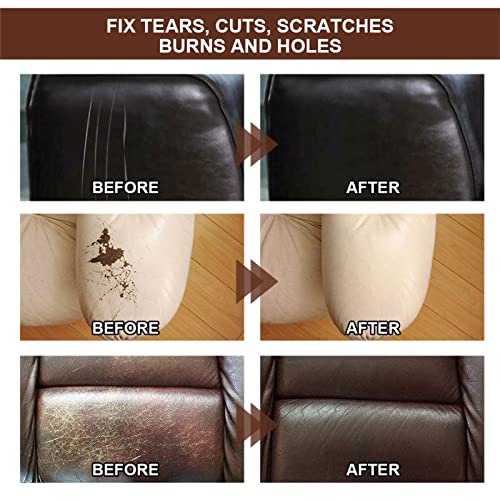 LIUZHIPENG Leather Repair Filler Gel Advanced Leather Repair Cream Color Restore Paste Scratch Hole Rip Filler for Furniture, Sofa, Car Seats, Jacket, Shoes