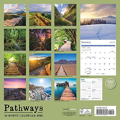Carousel Calendars, Pathways 2022 Wall Calendar