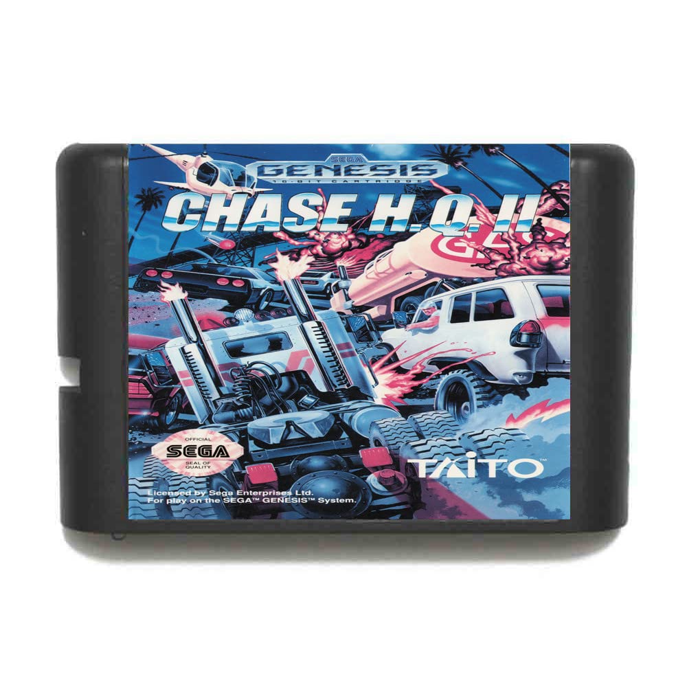 Chase HQ 2 16 Bit MD Game Card For Sega Mega Drive For Genesis (Black)