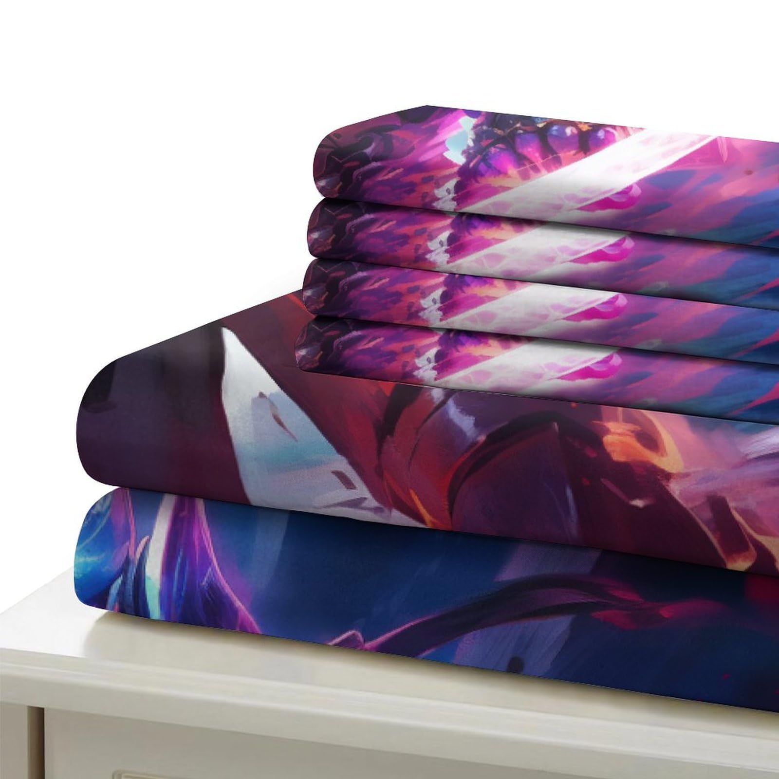 EVMILA Ninja 3D PrintedMech Warrior Duvet Cover Quilt Cover Comforter Covers Bedding Set Microfiber 3 Pieces for Childrens and Adults with Pillowcases with Zipper Closure Queen(228x228cm)
