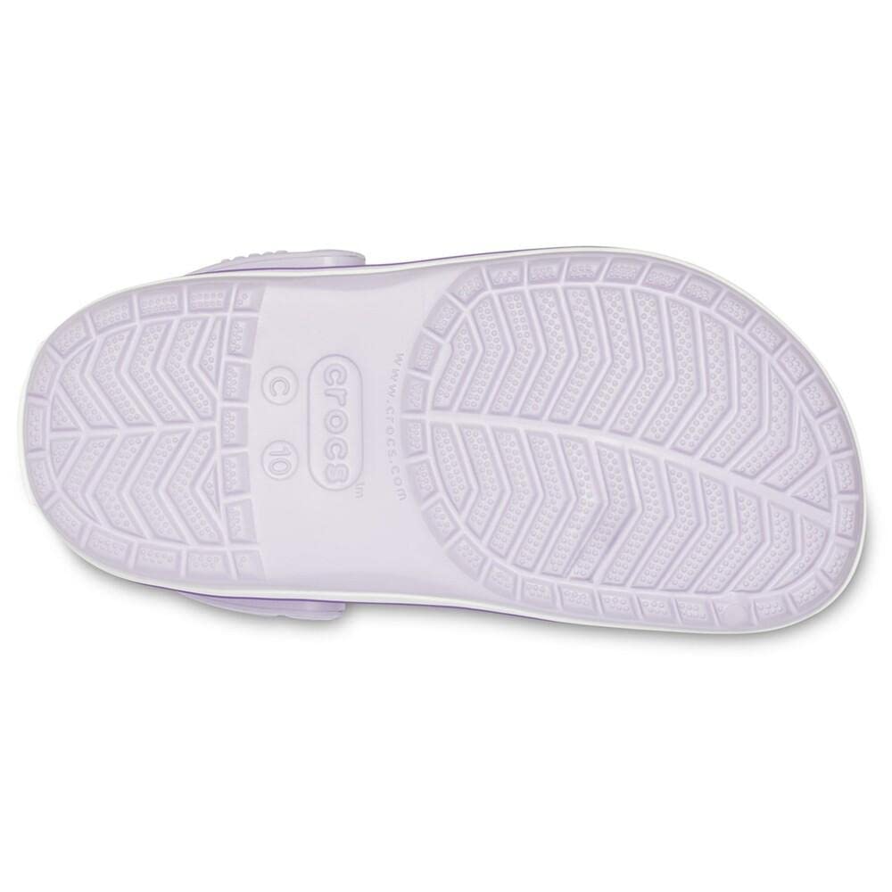 Crocs Kids' Crocband Clog , Lavender/Neon Purple, 9 Toddler