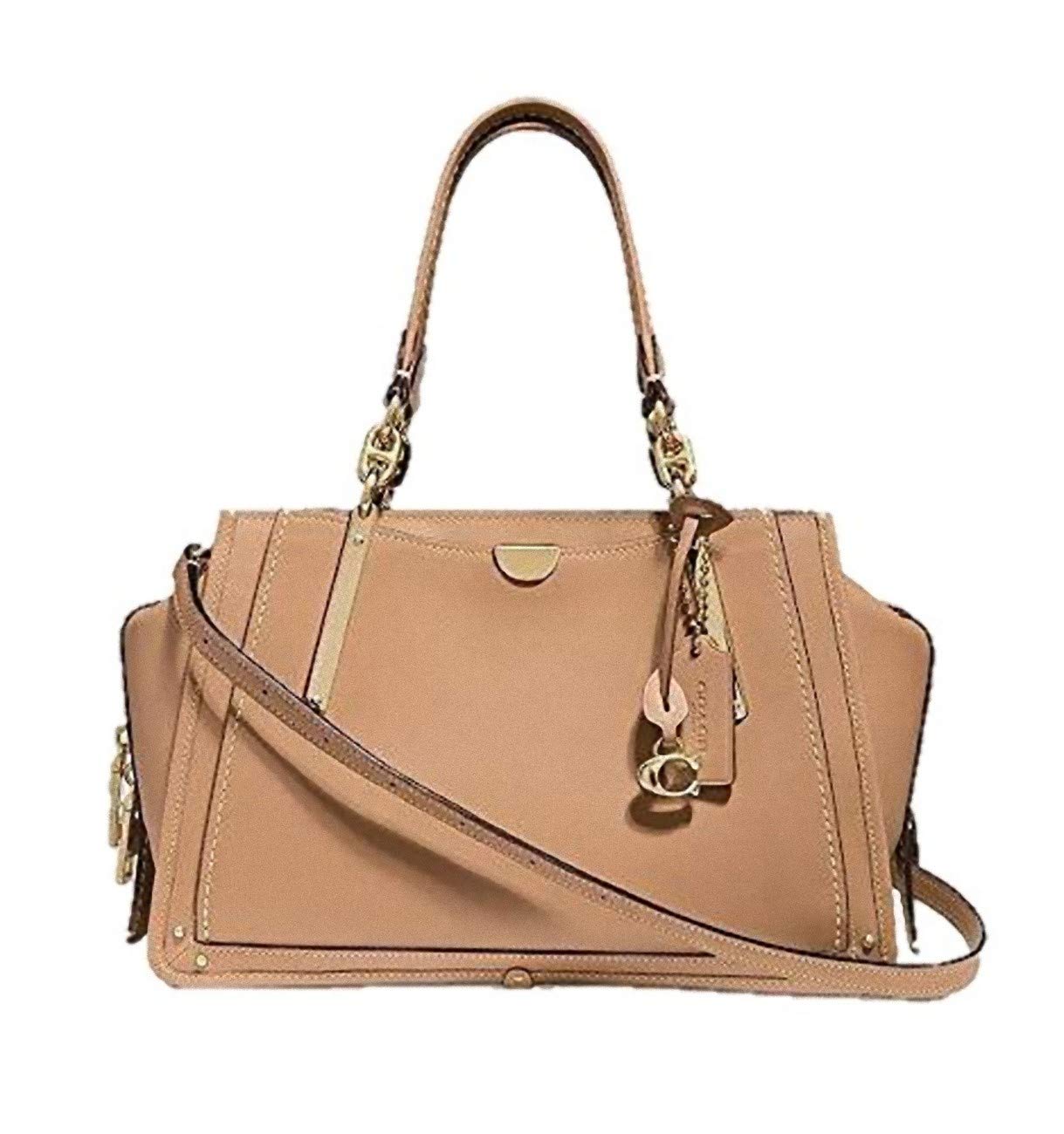 Coach Dreamer 36 Beechwood/Light Gold Leather Satchel