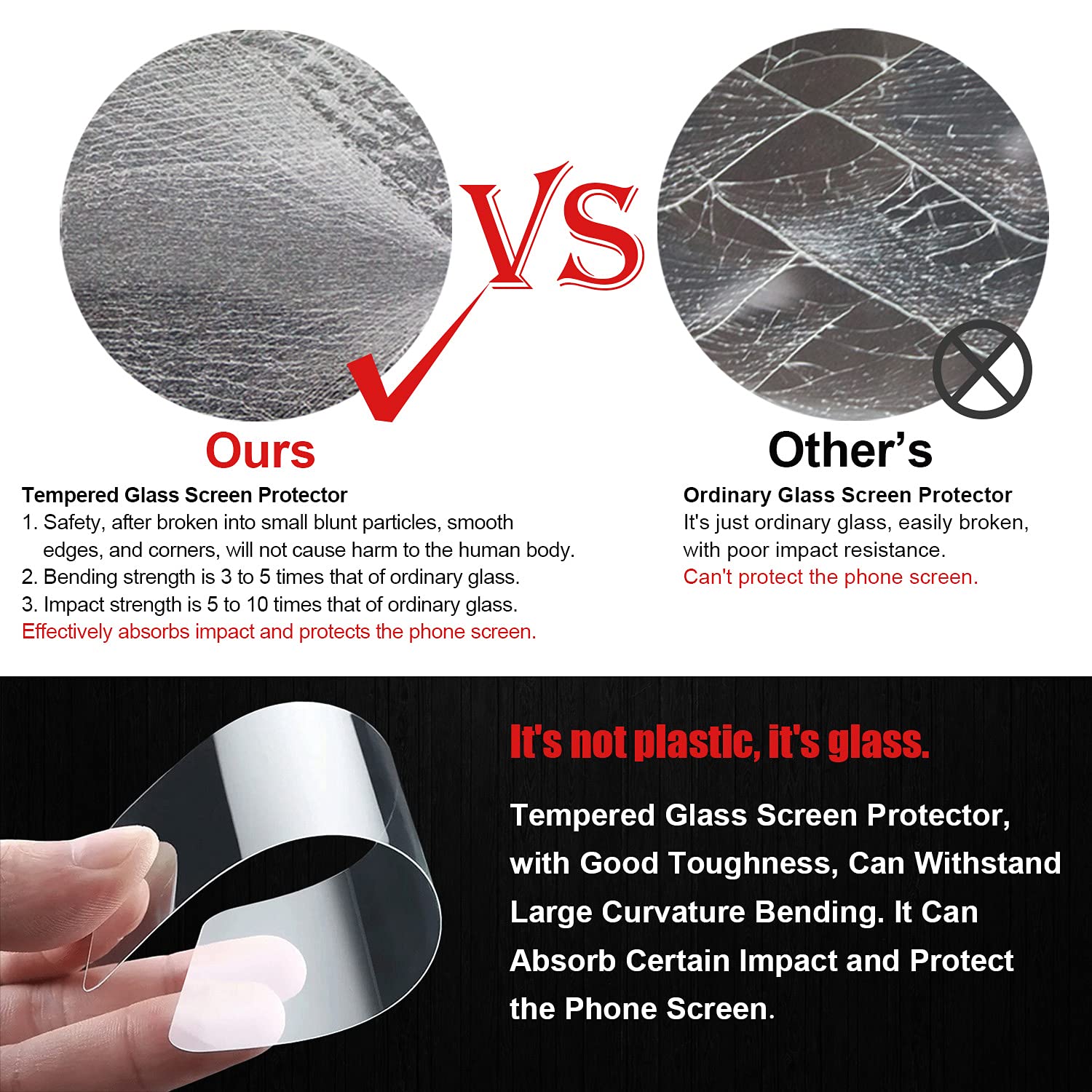 CATOOMUU For iPhone 11 Screen Protector Tempered Glass 6.1 inch 4-Pack and Camera Lens Protector 3-Pack, HD Clear Bubble Free 9H Hardness Anti Scratch, with Align Tool Easy Installation Frame