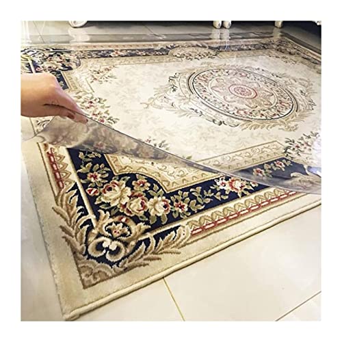 Clear PVC Desk Chair Mat Chair Mat for Hard Wood Floors Clear Rectangle PVC Floor Mat Protector with Lip,1.5mm Thick,80/100/120cm wide, Anti-Oxidation, Can be Cut,Clear Vinyl Plastic Floor Runner Prot