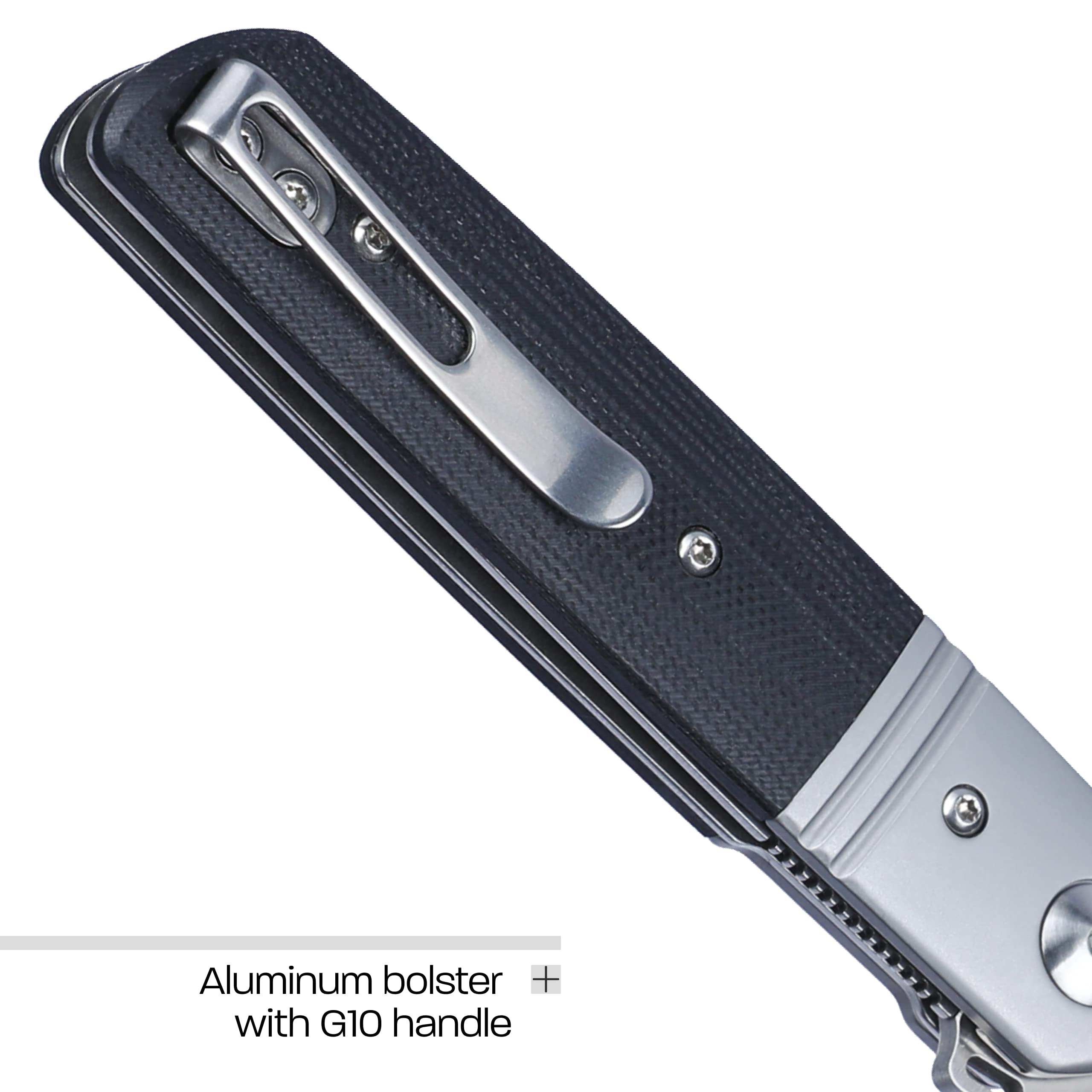 CRKT Bamboozled EDC Folding Pocket Knife: Assisted Open Everyday Carry, Liner Lock, G10 Handle w/Stainless Steel Bolster 5720
