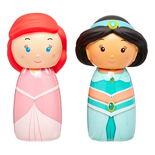 Centric Beauty Disney Princess 2-Piece Mini-Decanter Body Wash Set With Ariel & Jasmine Bottles Christmas Stocking Stuffer Gift Set