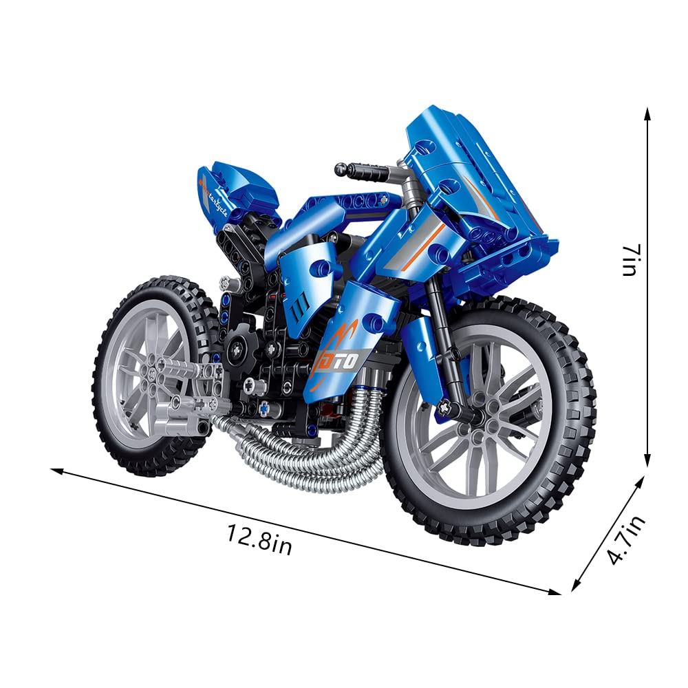 DAHONPA 0479 Motorcycle Building Bricks Set, 579 Pieces Model Toy, Gift for Kid and Adult.
