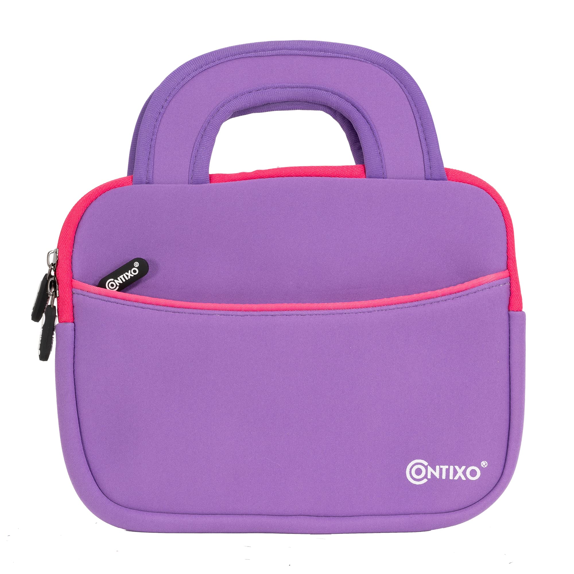 Contixo Kids Tablet, V8 Tablet for Kids and Tablet Sleeve Bag Bundle, 7โ Toddler Tablet, 2GB+32GB Android 11 Tablet with Case, Learning Games Included, Parental Control Family Link - Purple