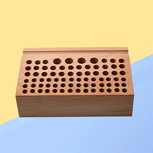 DOITOOL Tool Rack Tool Rack 2pcs Rack Diy Porous Tool Holes Bench Beech Red Tool Shelf Tool Stand Wooden Holding Organiser