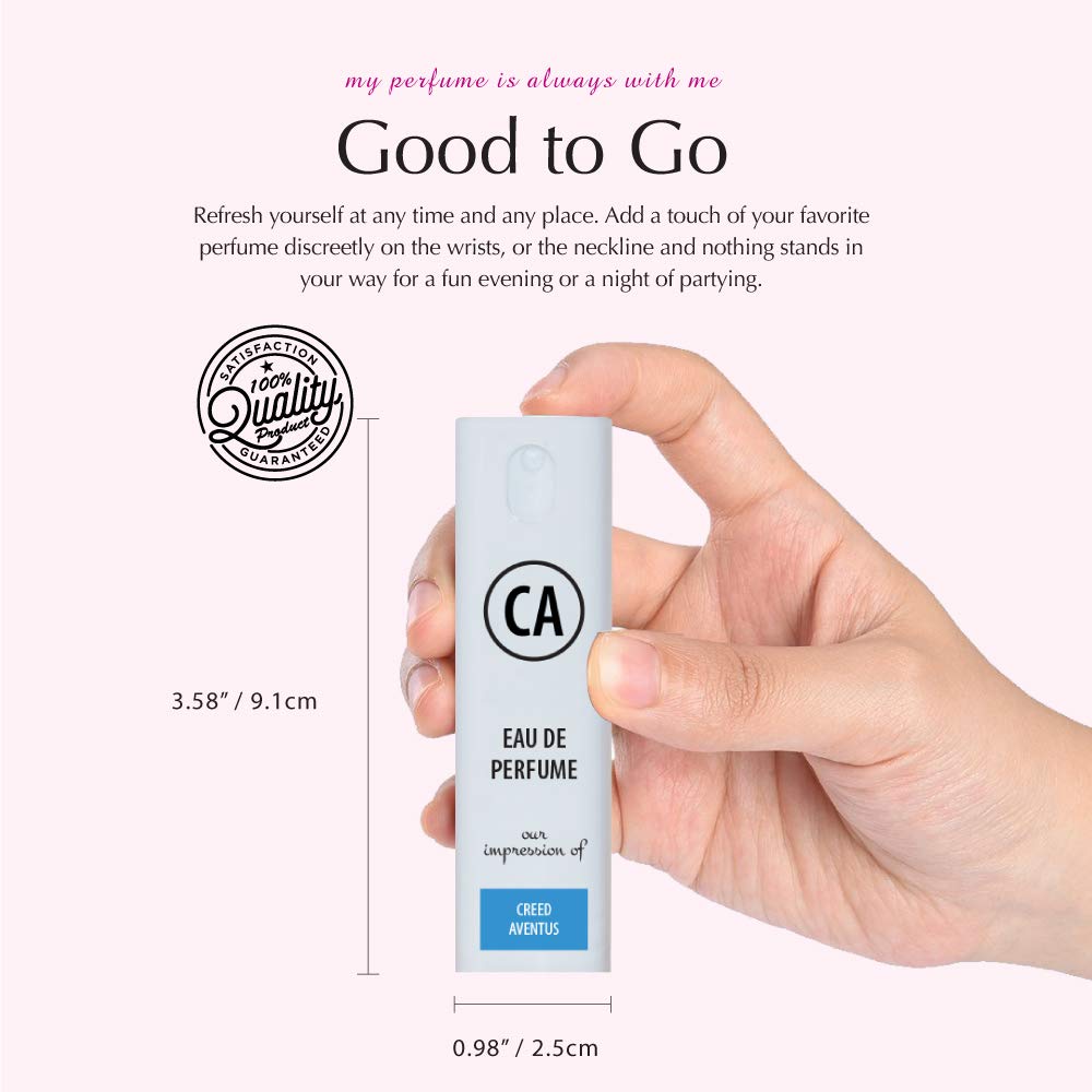 CA Perfume Impression of Baccarat Rouge 540 For Men Travel Size Refillable Atomizer Sample Replica Fragrance Eau de Parfum / Cologne Sprayer ( 0.3 Fl Oz/10 ml ) X3