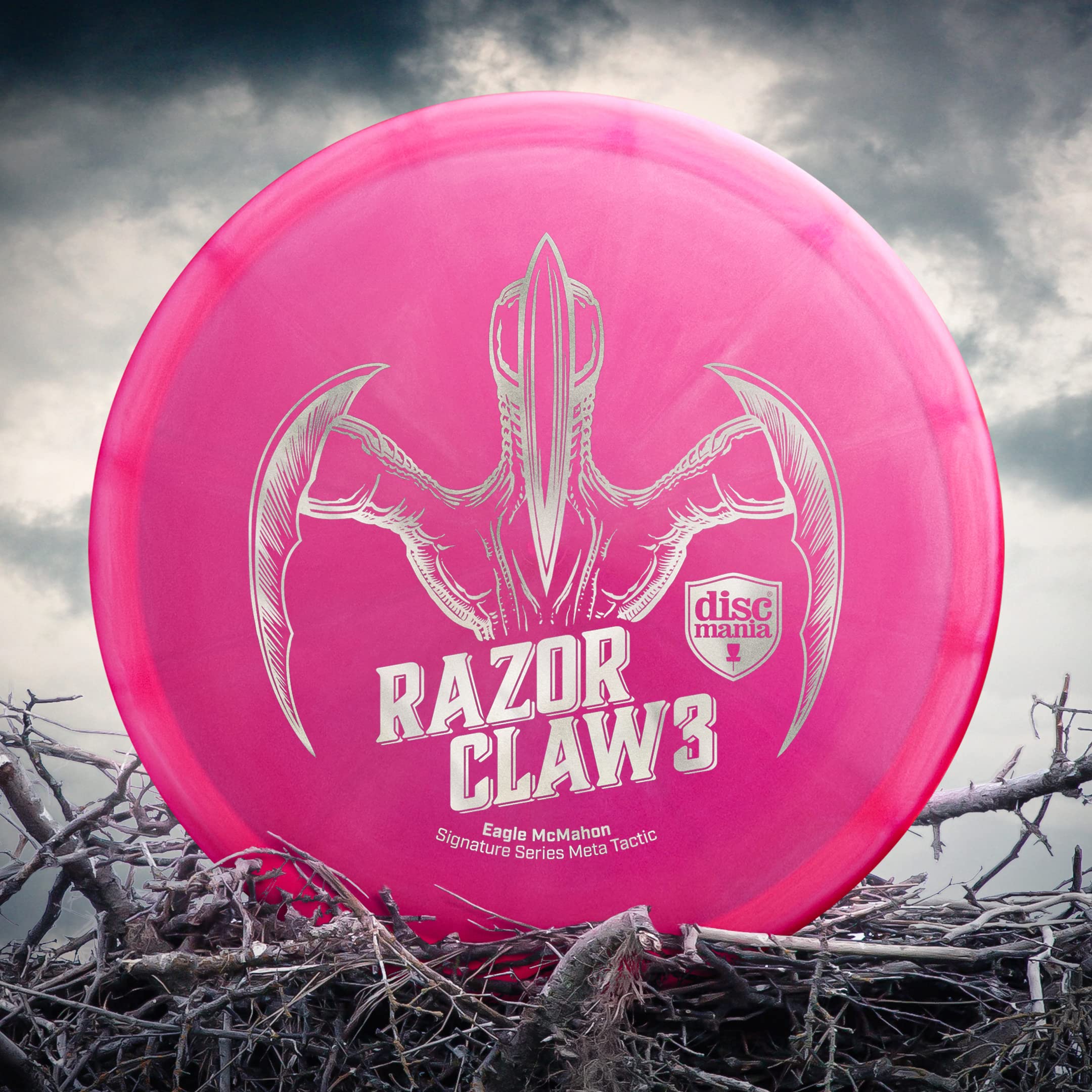 Discmania Eagle McMahon Meta Tactic Razor Claw 3β Utility Disc, Overstable and Reliable Disc Golf Disc 173-176g