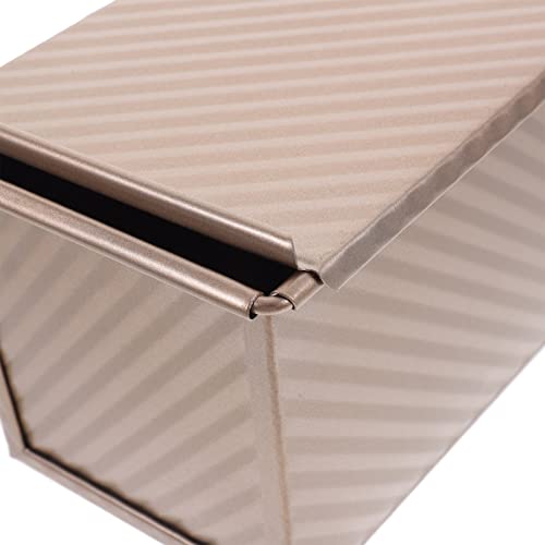 HEMOTON Toast Baking Mold Sandwich Bread Sandwich Bread Household Toast Mold Loaf Pan with Lid Nonstick Loaf Pan Carbon Steel Bread Pan Kitchen Loaf Pan Bread Baking Tin Bread Loaf Pan