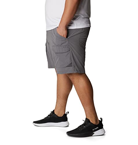 Columbia Men’s Permit III Shorts, Sun Protection, City Grey, Large