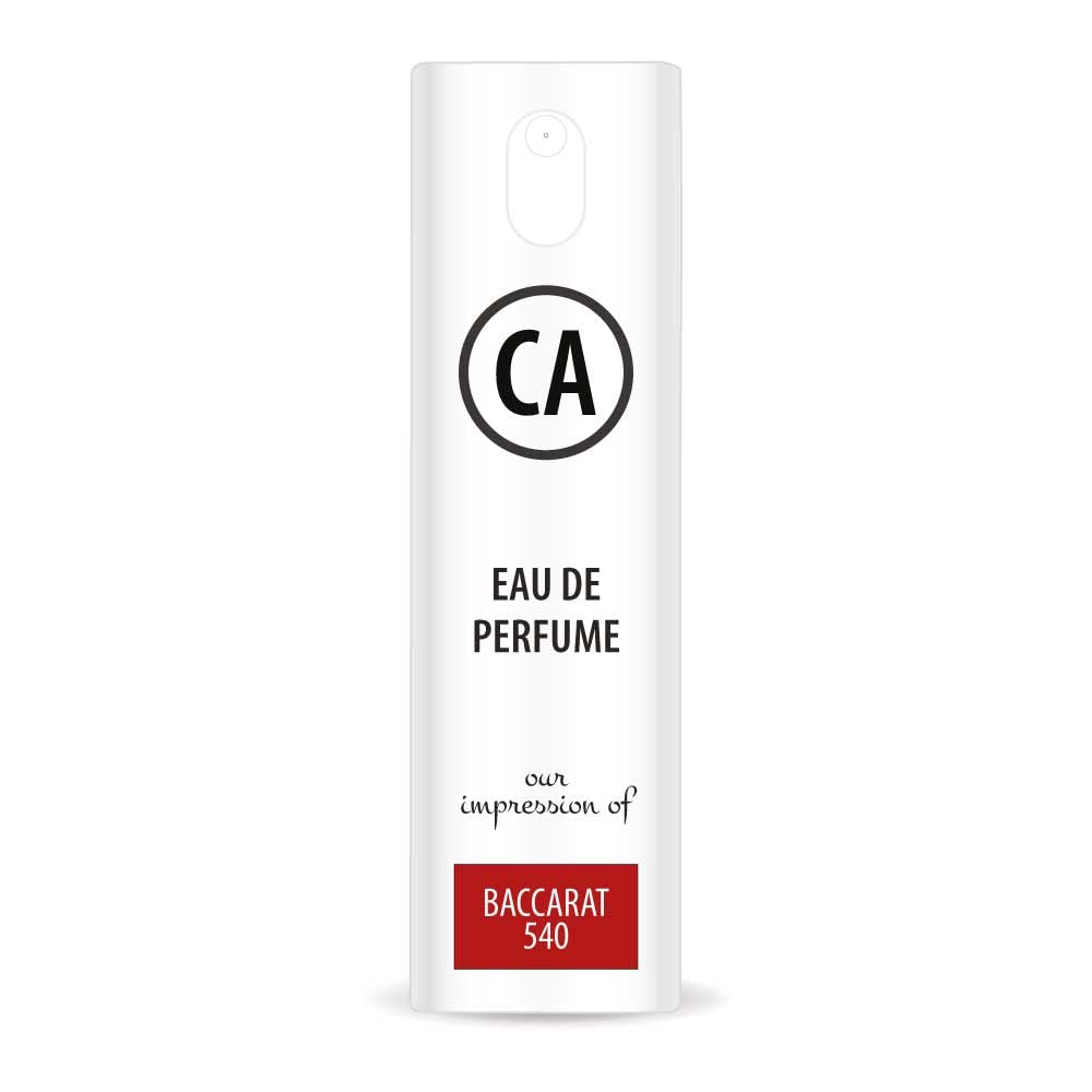 CA Perfume Impression of Maison Francis K. Baccarat 540 For Men Replica Version Fragrance Dupes Concentrated Long Lasting Eau de Parfum Spray Refillable Atomizer Bottle 0.3 Fl Oz/10ml