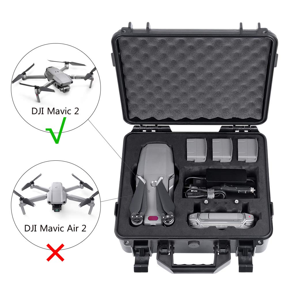 Smatree 13.4L Hard Carrying Case Compatible for DJI Mavic 2 Pro/Mavic 2 Zoom Fly More Combo(Upgrade Edition), Waterproof Hard Case for DJI mavic 2 pro/Zoom and Accessorie(Not fit for Smart Controller)