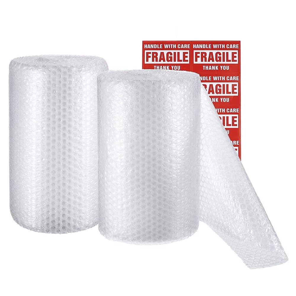 Bubble Cushioning Wrap 12 inch x 36 ft. - 72 Feet Total [2 Rolls of 36 Feet] Bubble Cushioning Wrap for Packing Moving Supplies Perforated Every 12" Amazing For Less (2-Rolls (72 Feet))