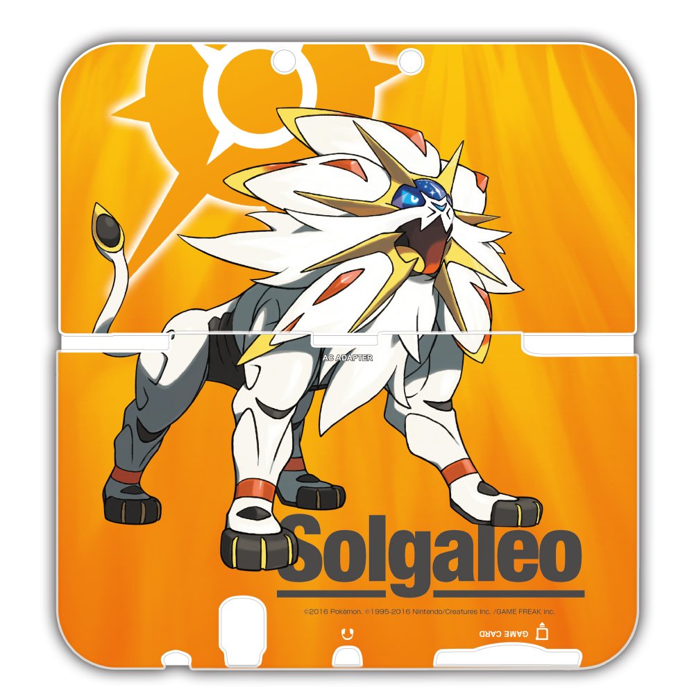 Pokemon Solgaleo TPU cover for New Nintendo 3DS XL