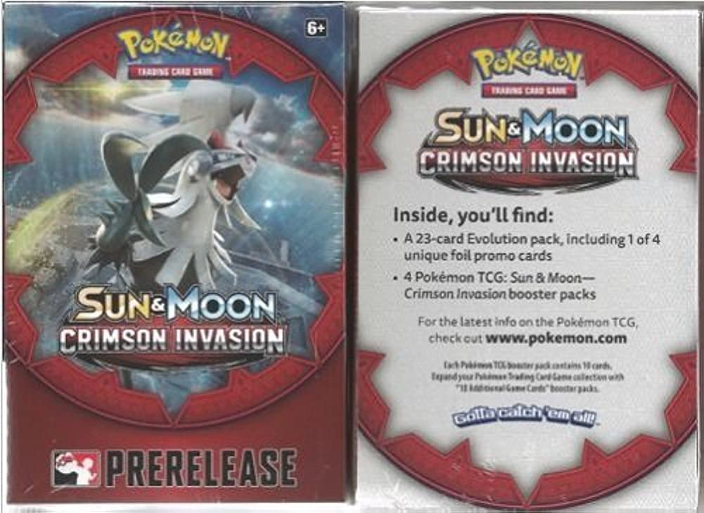 Pokemon Sun & And Moon Crimson Invasion Booster Prerelease Kit Box - 63 cards!