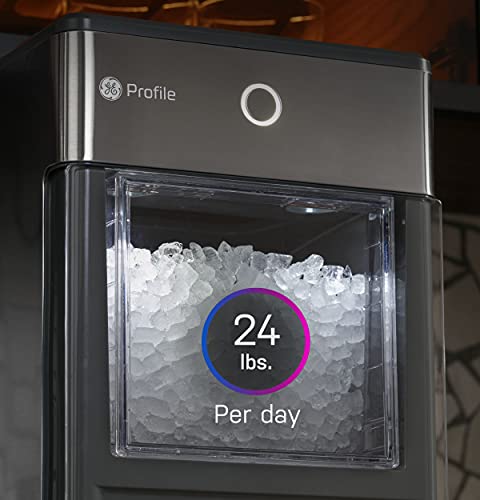 GE Profile Opal | Countertop Nugget Ice Maker | Portable Ice Machine Makes up to 24 lbs. of Ice Per Day | Stainless Steel Finish