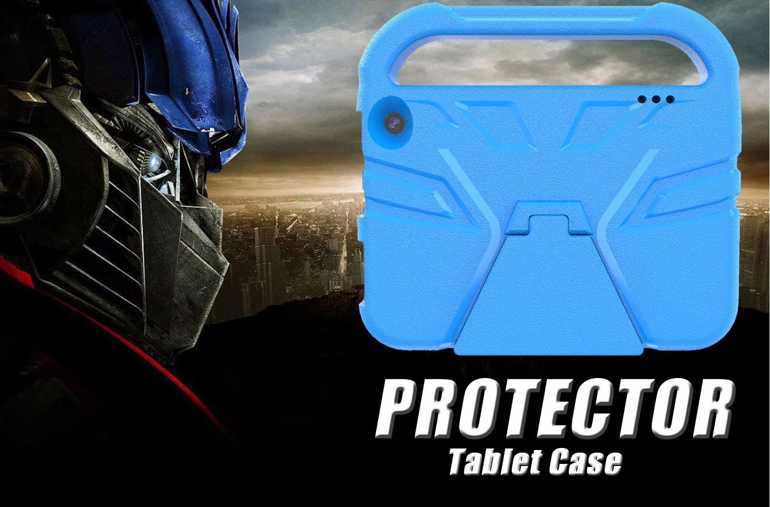 Fire HD 8 & HD 8 Plus Tablet Case for Kids (Only 12th Gen, 2022 Release) - DJ&RPPQ Lightweight Shockproof Cover with Handle Stand for Kindle Fire HD 8 Kids Tablet & Kids Pro Tablet - Blue