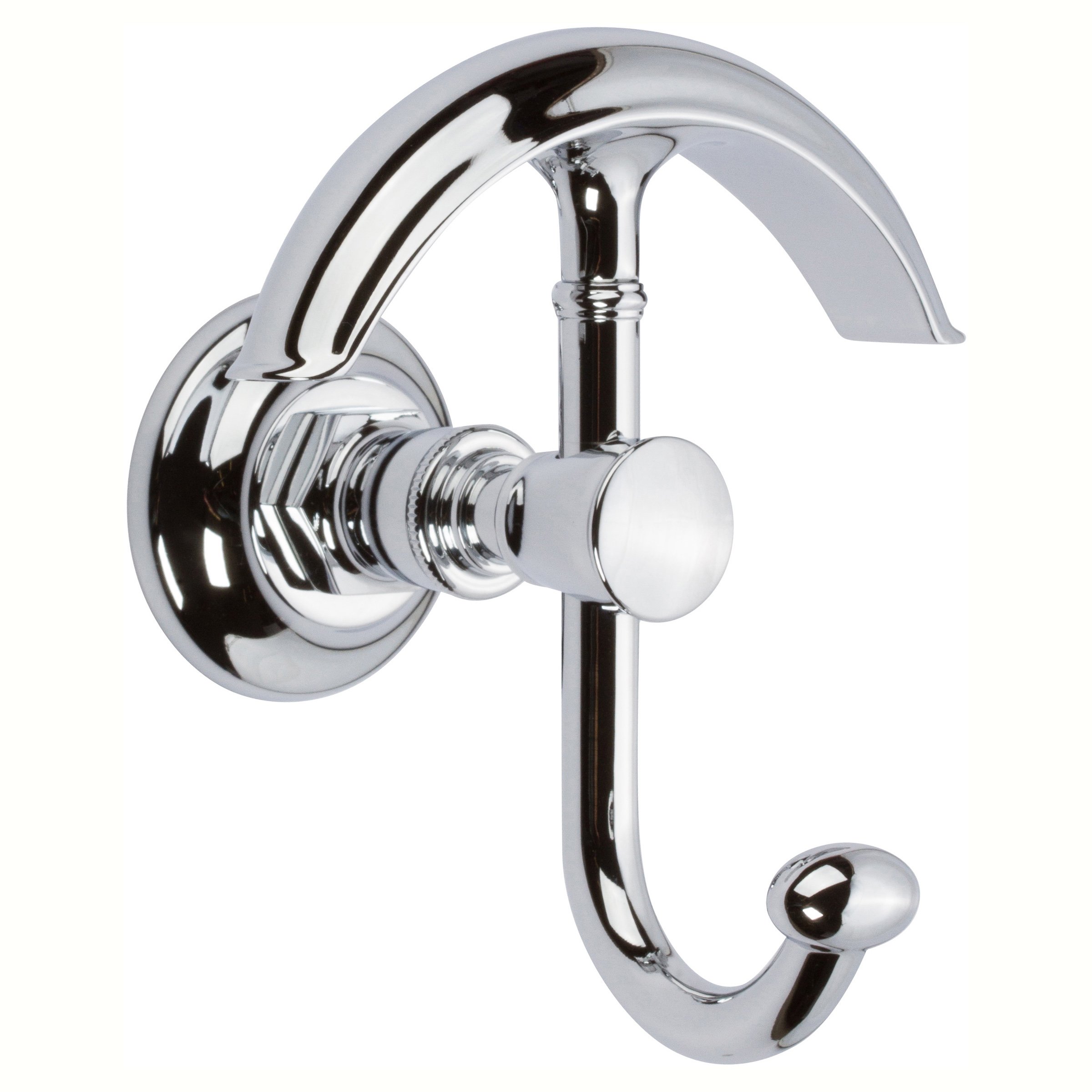 Ginger 4811/PC Eavon Double Towel Robe Hook, Polished Chrome