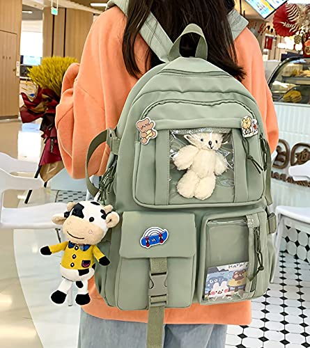 Micjcit College Student Backpack Waterproof And Wear-Resistant Leisure Business Sports Backpack Computer Bag Free Doll