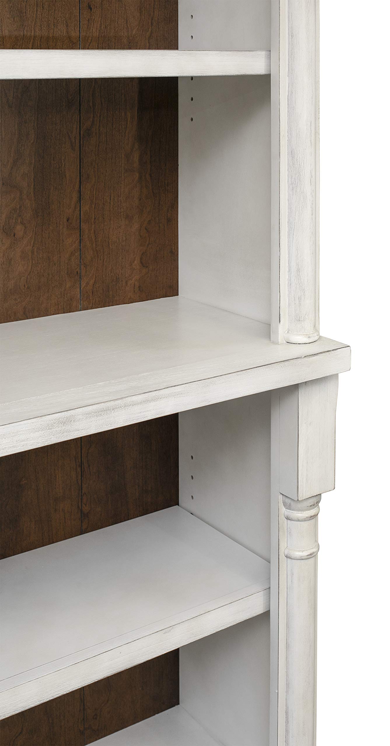 Martin Furniture 3 Open bookcase, White