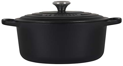 Le Creuset Enameled Cast Iron Signature Round Dutch Oven, 7.25 qt., Licorice