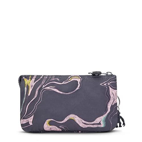 Kipling Womens WomenÂ’s Creativity Large Pouch, Versatile Cosmetics Kit, Lightweight Nylon Travel Organizer Wallet, Soft Marble, 7.25 L x 4.25 H 1.5 D US