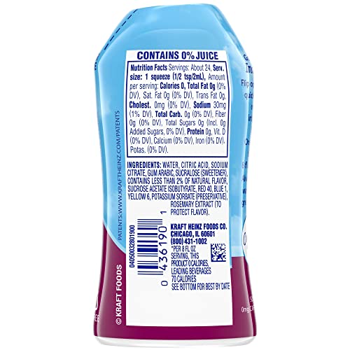 Crystal Light Sugar-Free Zero Calorie Liquid Water Enhancer - Blackberry Lemonade Water Flavor Drink Mix (1.62 fl oz Bottle)