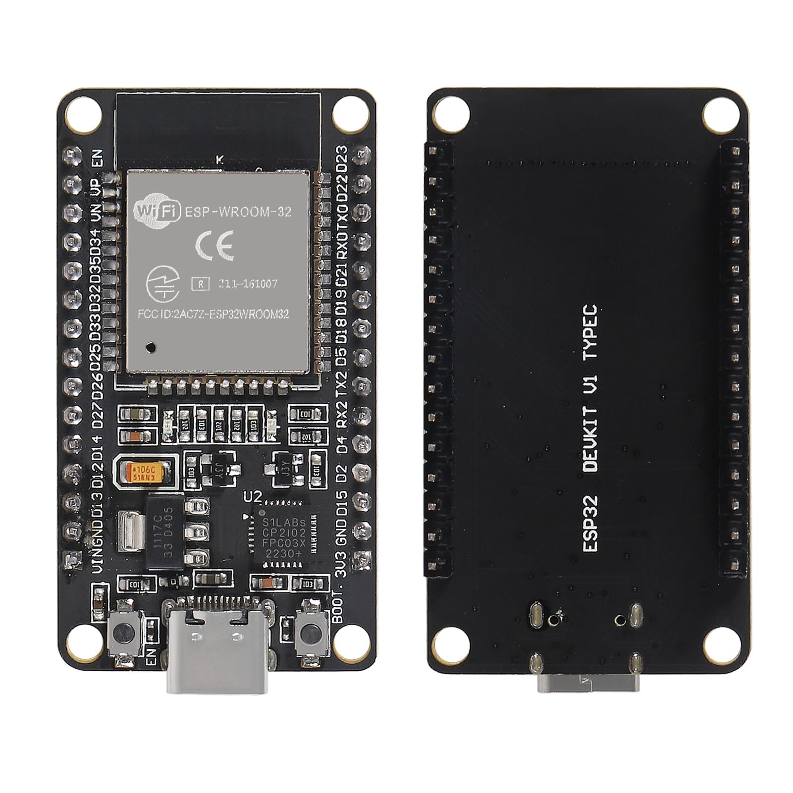 DORHEA 5Pcs ESP32 Breakout Board GPIO 1 into 2 for ESP-32S 38PIN Terminal Screw Board Compatible with ESP32 ESP-WROOM-32 Microcontroller Development Board