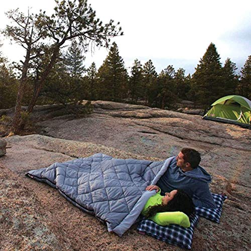 Coleman 2000032183 81-Inch x 66-Inch 3-in-1 Tandem 45 Tall Sleeping Bag - Gray