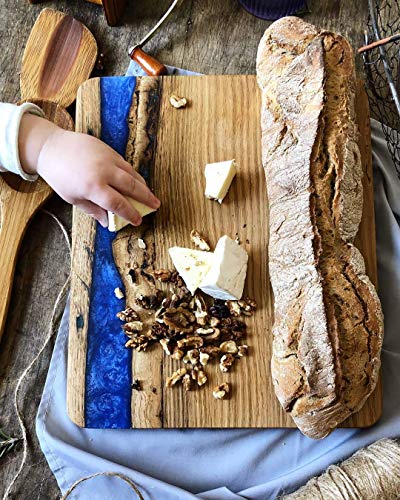 Epoxy Resin Board | Handcrafted River Board, Epoxy Resin Wooden Serving Board Antipasto Platter Charcuterie, Gift Board, Cutting Board