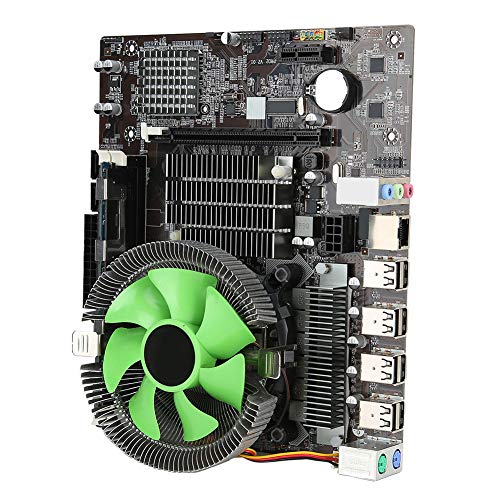 CPU Motherboard Set, Desk Top PC Motherboard Set for Intel Xeon X5650 CPU High Air Volume Radiator, Memory Main Board Set Support Zhiqiang Series I7 Quad-core CPU Six-core