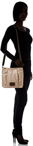 Sofia Valentino 1802-4874-01 Shoulder Bag, Lightweight, 2-Layer Construction, Beige