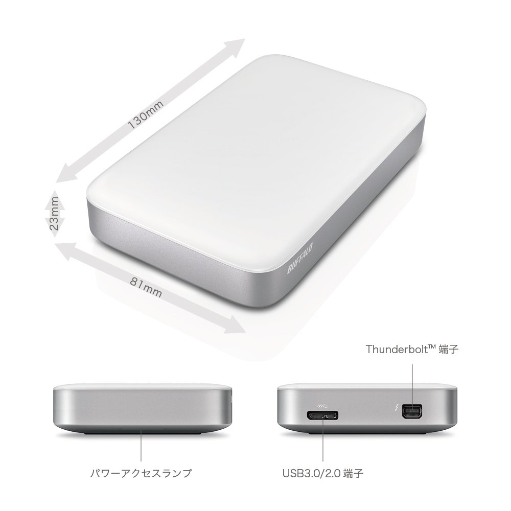 Buffalo Americas HD-PA1.0TU3 MiniStation Thunderbolt 1TB