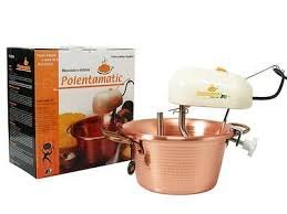 Electric Polenta and Risotto Cooker, Classical Hammered Copper Pot in Traditional Italian Form (30cm 12") Suitable for Induction Stove