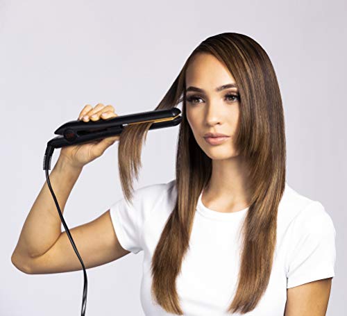 CHI Original Ceramic 1" Straightening Hairstyling Iron with Iron Guard Thermal Protection Spray, 1 Set