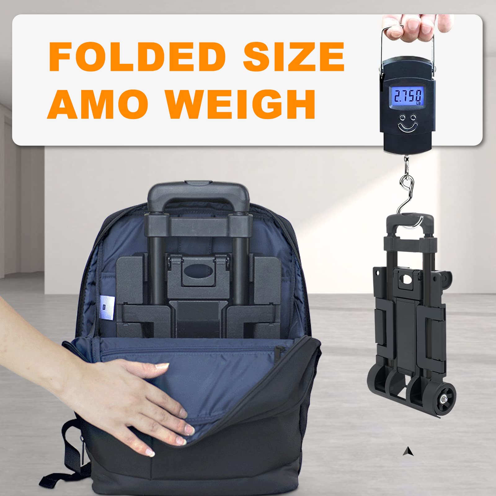 Car Seat Carrier for Airport with Wheels and Compact Fold,Car Seat Travel Cart