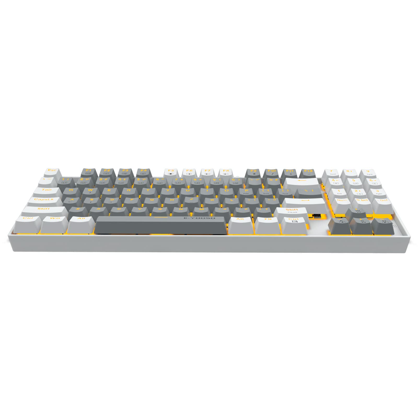 DEANEEK Mechanical Keyboard 89 Keys LED Backlight Tenkeyless W/Nampad Gaming Keyboard, USB Wired Computer Keyboard with TKL Tenkeyless Hot-Swappable Ultra-Slim Anti Ghosting Z-13GW (Red Switch)