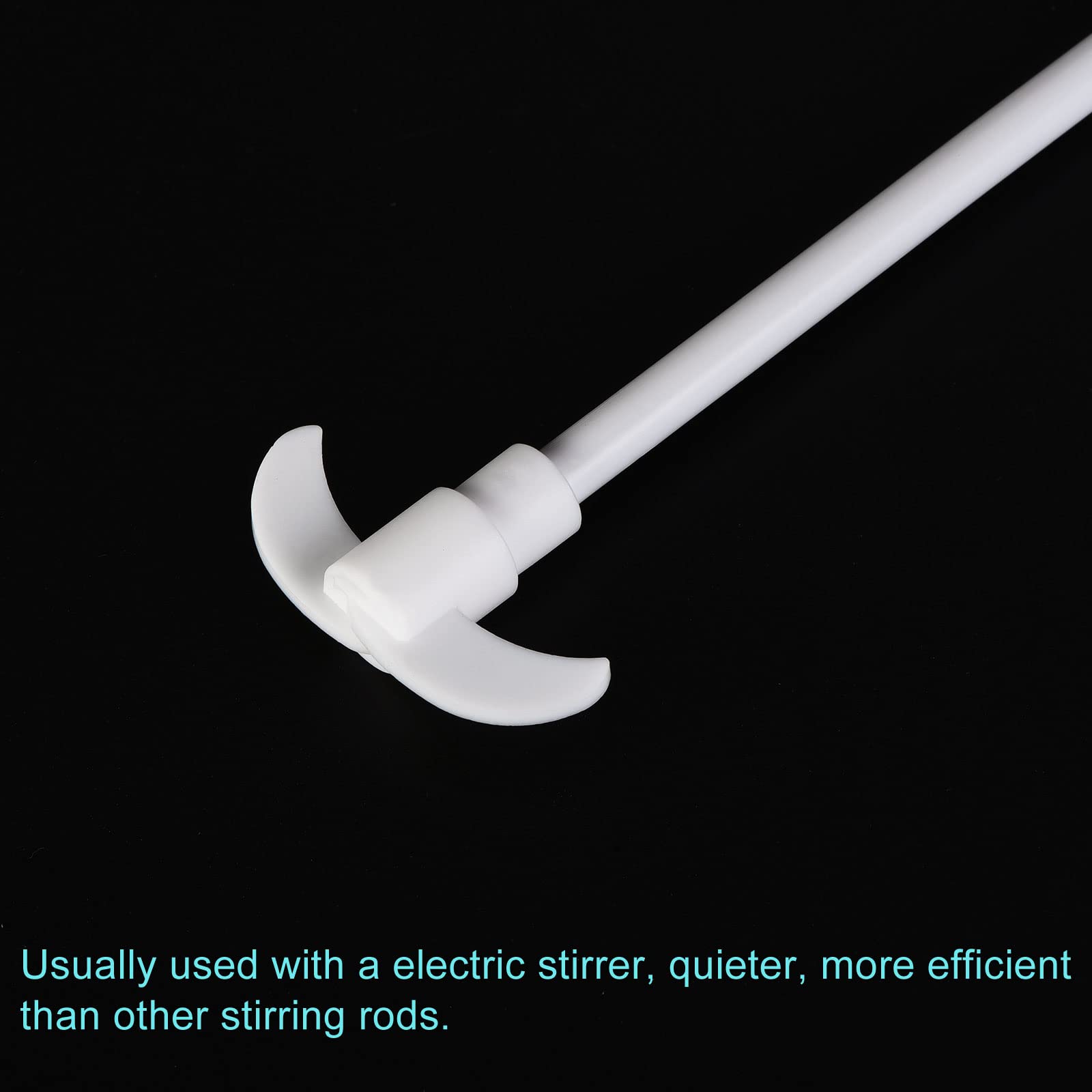 MECCANIXITY PTFE Electric Stirring Rod 300x52mm Overhead Stirrer Mixer Shaft with Foldable Paddle for Lab 2Pcs