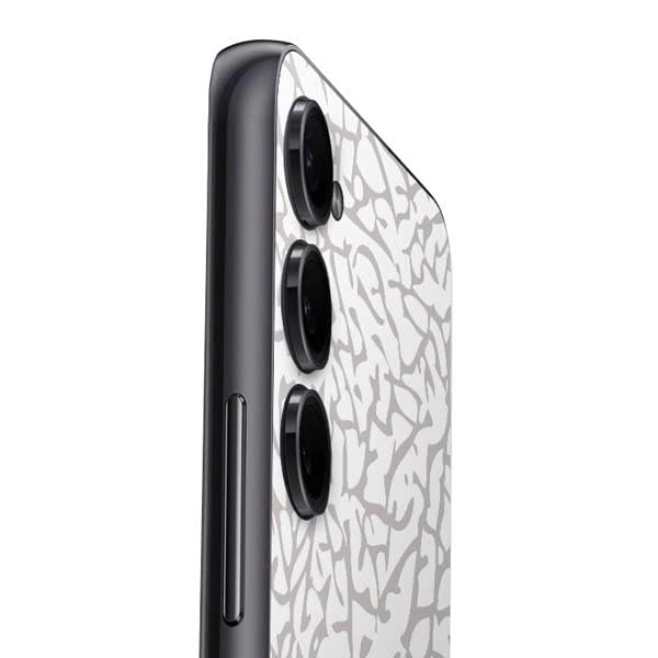 Skinit Phone Decal Skin Compatible with Samsung Galaxy A54 5G - Officially Licensed Skinit Originally Designed Elephant Print White Design