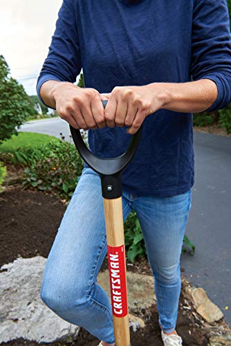 CRAFTSMAN CMXMKIT0120 3-Piece Wood Handle D-Grip Digging Tool Set with Compact Shovel, 4-Tine Fork and Round-Point Shovel