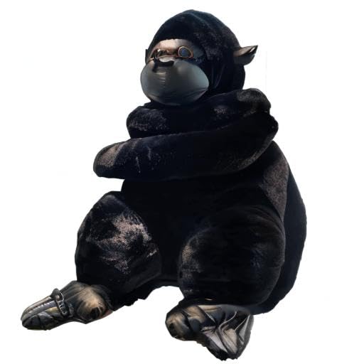 KLLKR Plush Soft Huge Gorilla Stuffed Animal Soft Huggable Gorilla Pillow Super Soft Plush Doll Animal Toy for Kids and Adults Cuddlekins
