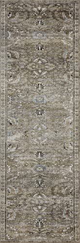 Loloi II Layla Collection LAY-13 Antique/Moss, Traditional 2'-6" x 7'-6" Runner