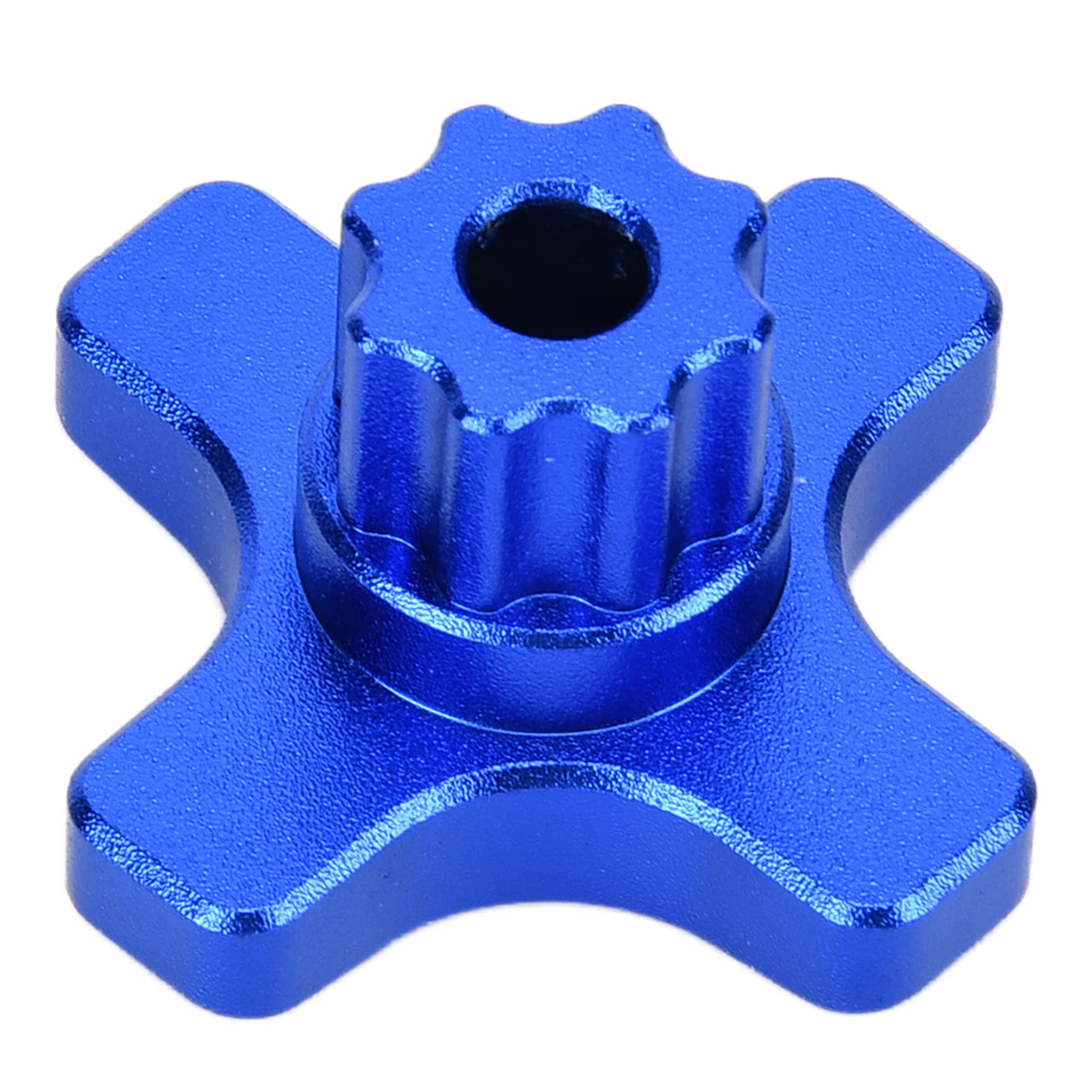 CHICIRIS Crank Cover Wrench, Anodic Oxidation Strong Texture Bicycle Crank Installation Tool Matte and Polished High Strength Blue for Road Bicycle